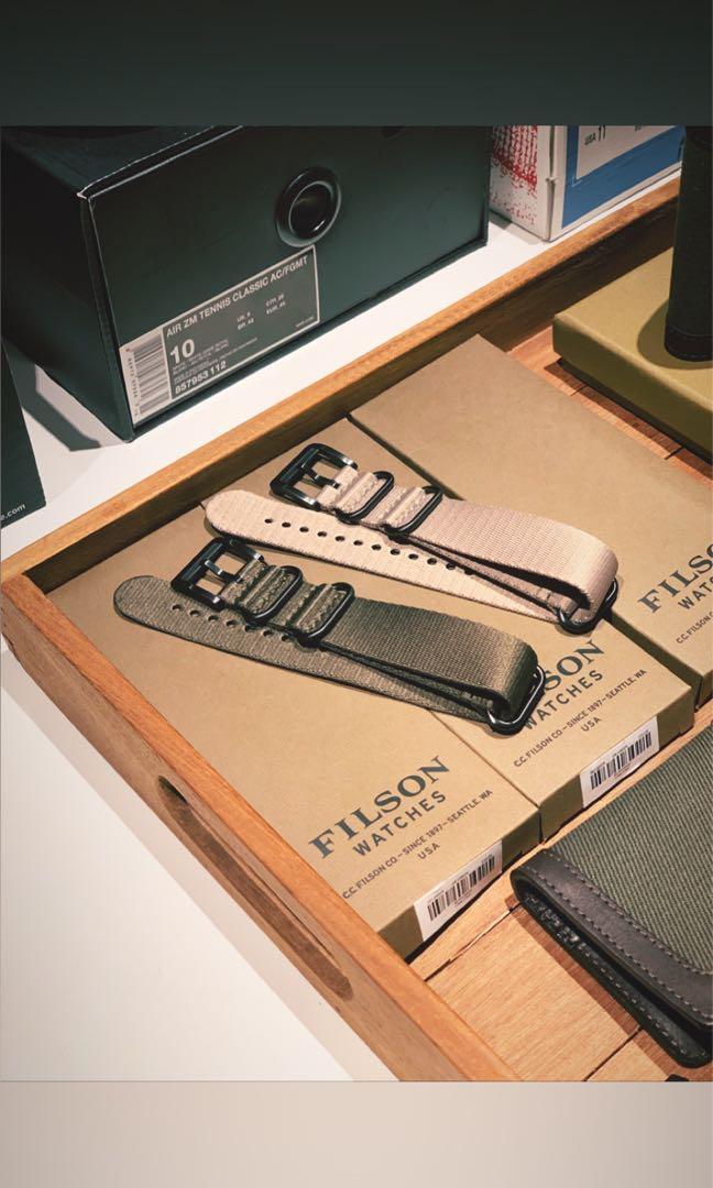Filson Watch Strap 22mm made in USA, 古董收藏, 古董手錶 & 珠寶 - Carousell