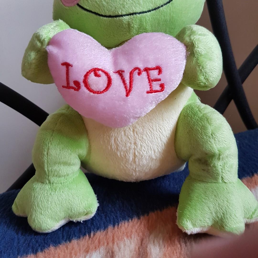 Frog Stuffed Toy, Hobbies & Toys, Toys & Games on Carousell