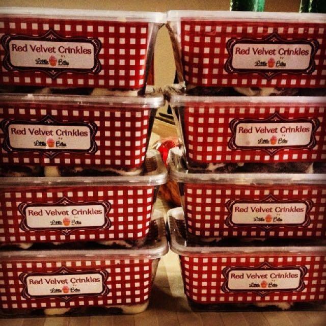 Little Bites Red Velvet Crinkles, Food & Drinks, Homemade Bakes on ...