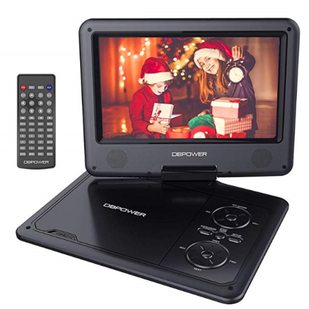 P14 DBPOWER 9.5" Portable DVD Player, 5 Hour Rechargeable Battery ...