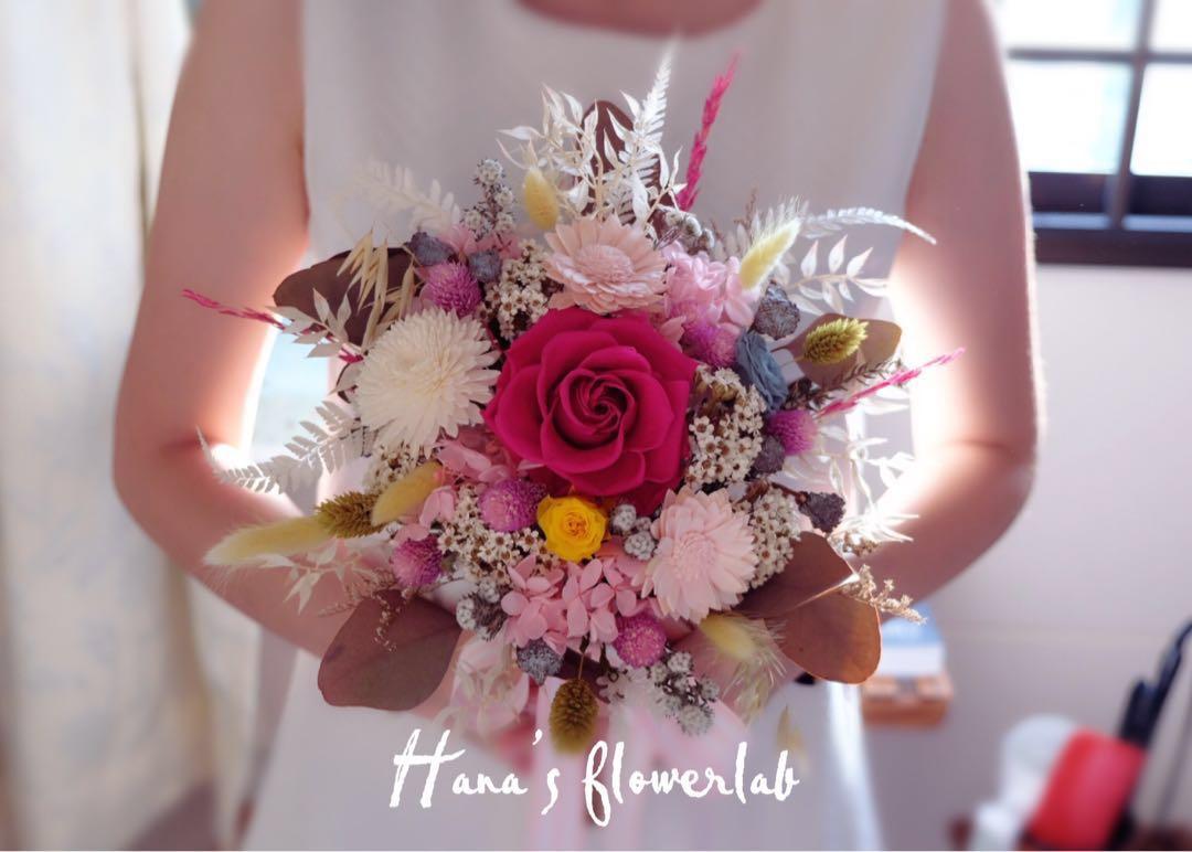 Preserved Flower Hand Bouquet (Wedding/ ROM/ Solemnisation/ Proposal ...