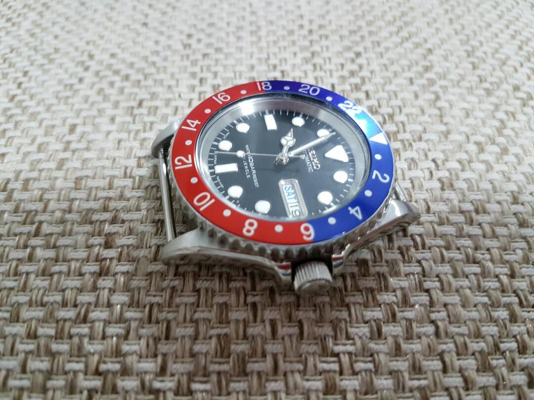 Seiko skx031 rolex blue red pepsi gmt master mod, Men's Fashion ...