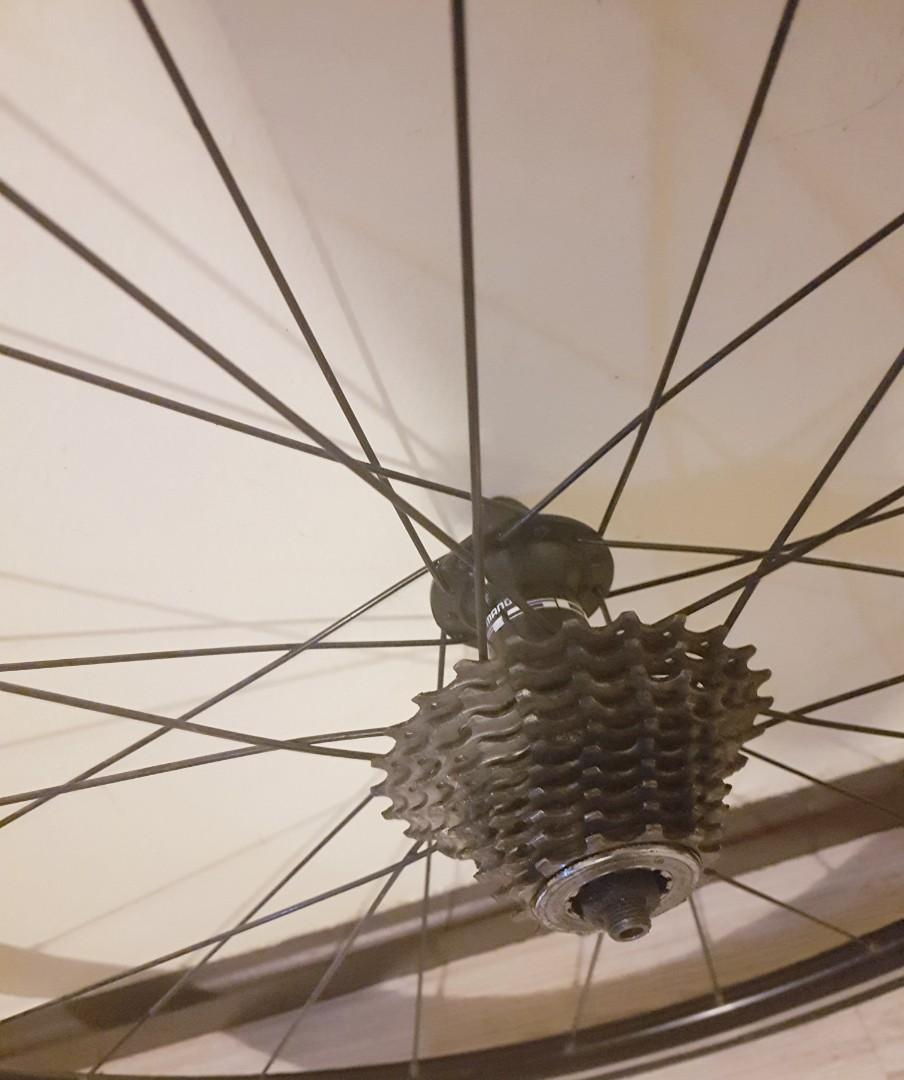 Shimano R500 clincher road wheelset + tires + 10s cassette (ready to ...