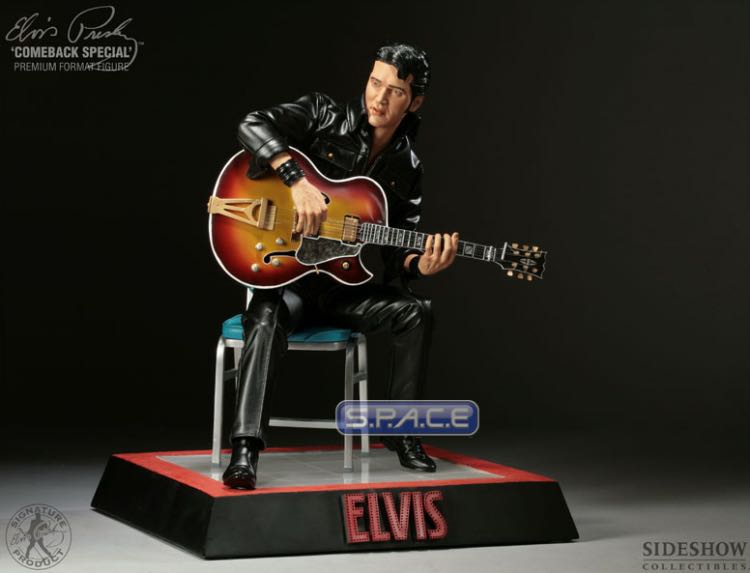 Sideshow Elvis 1968 Comeback Special 1/4 Scale, Hobbies & Toys, Toys ...