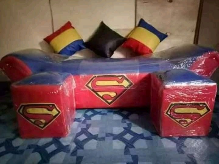 SUPERMAN SOFA SET, Furniture & Home Living, Furniture, Sofas on Carousell