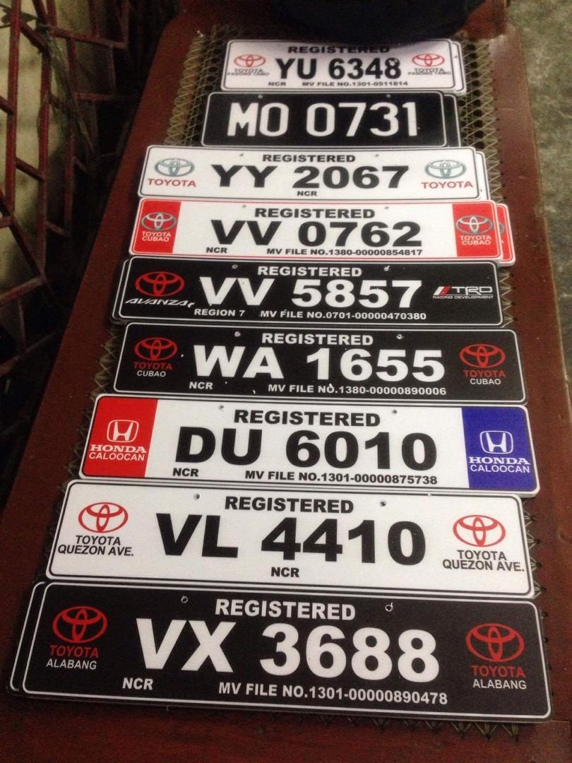 Temporary Car and Motor Plate, Car Parts & Accessories on Carousell