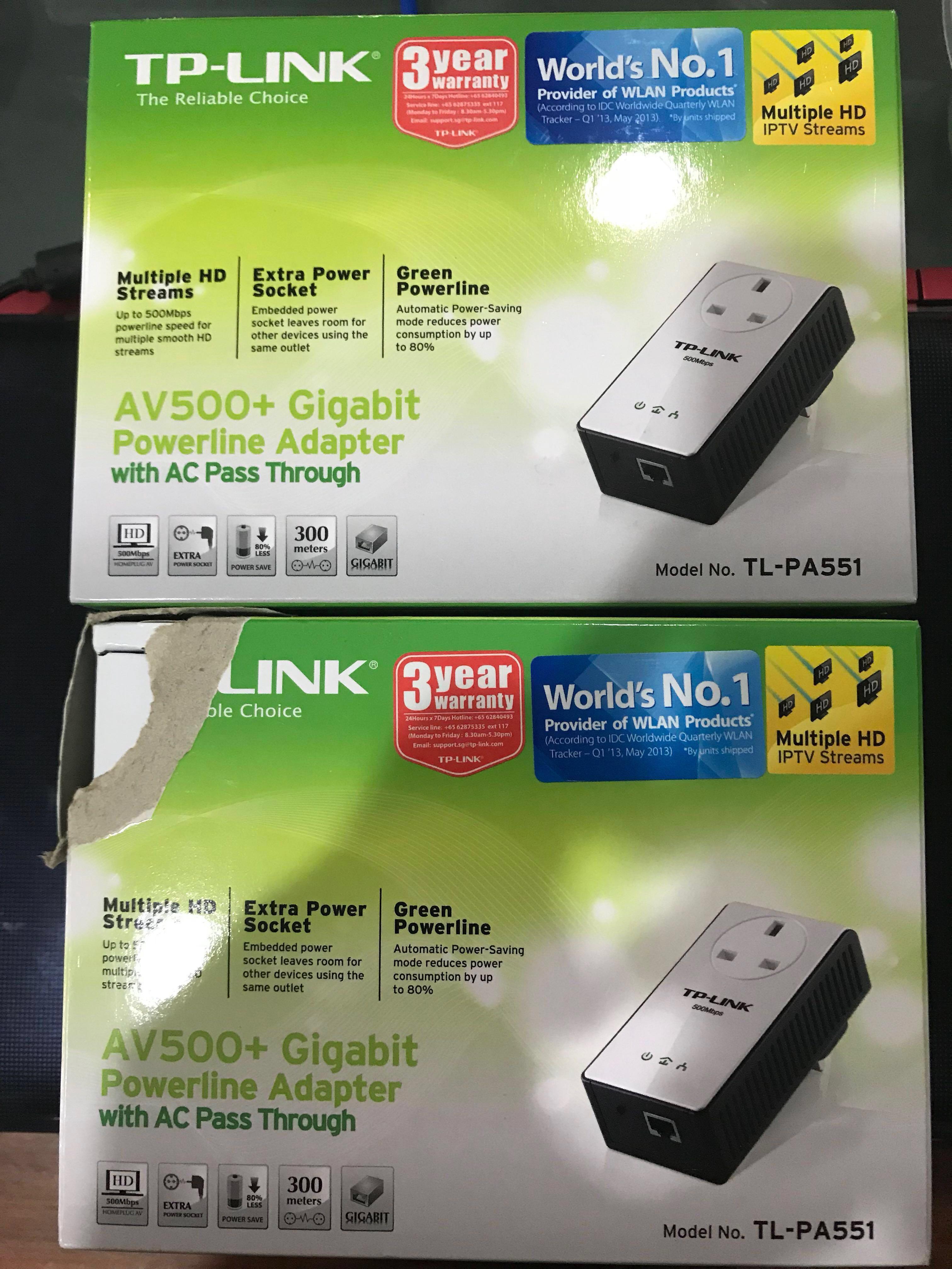 TP-Link TL-PA551 Powerline adapter, Computers & Tech, Parts & Accessories, Cables & Adaptors on ...