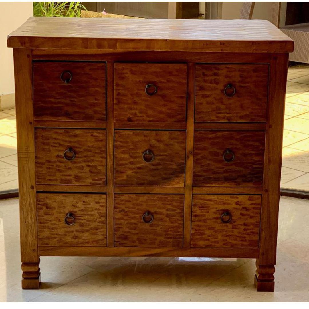 Solid Wood 9 Grid Drawer, Furniture & Home Living, Furniture, Shelves ...