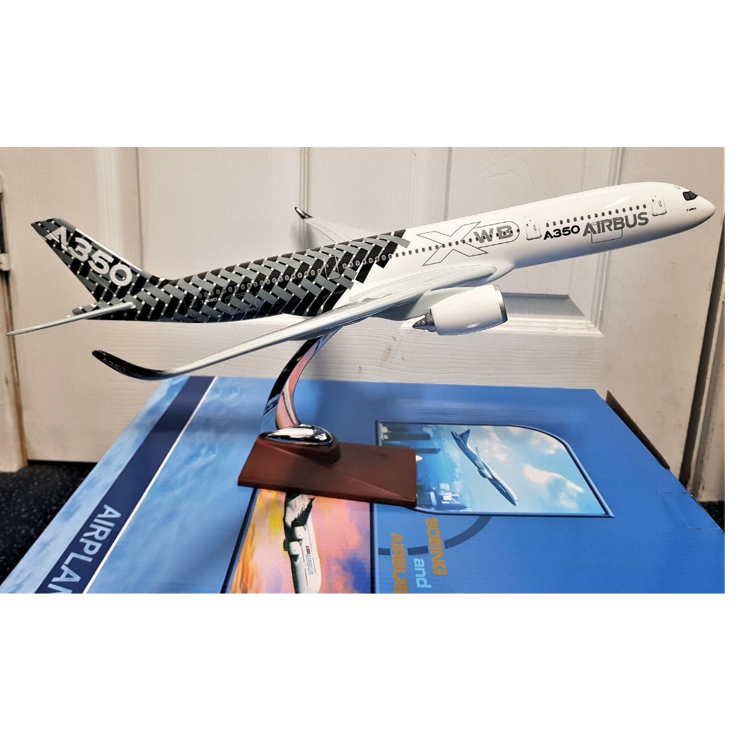 AIRBUS A350-900XWB CARBON FIBER DESIGN AVIATION PLANE MODEL, Hobbies ...