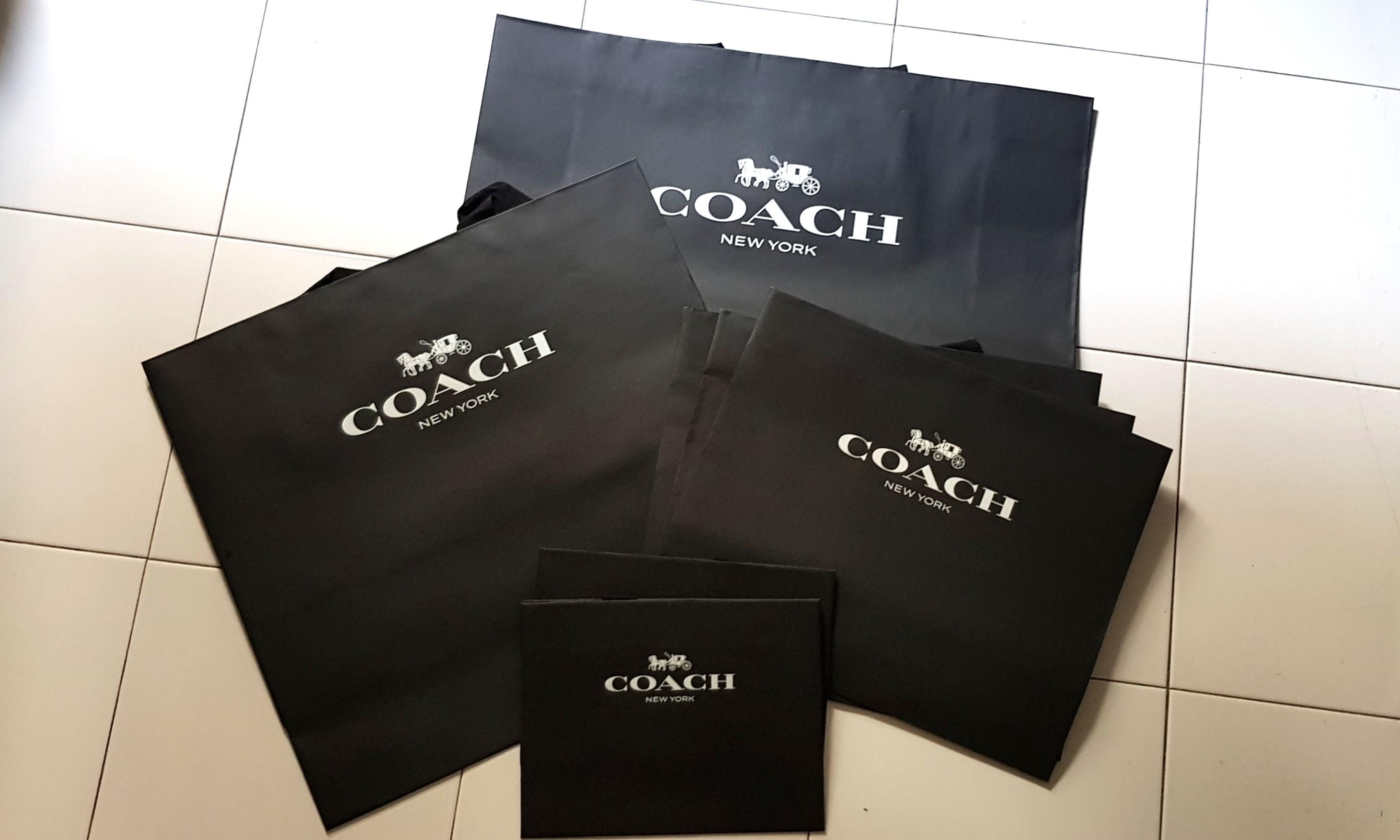 BRAND NEW AUTHENTIC COACH paper bags, dustbags, boxes, Luxury, Bags ...