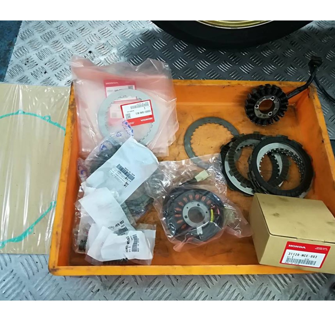 CB400 Vtec *Magnet Coil *Clutch Plate *Metal Plate *Clutch Springs ...