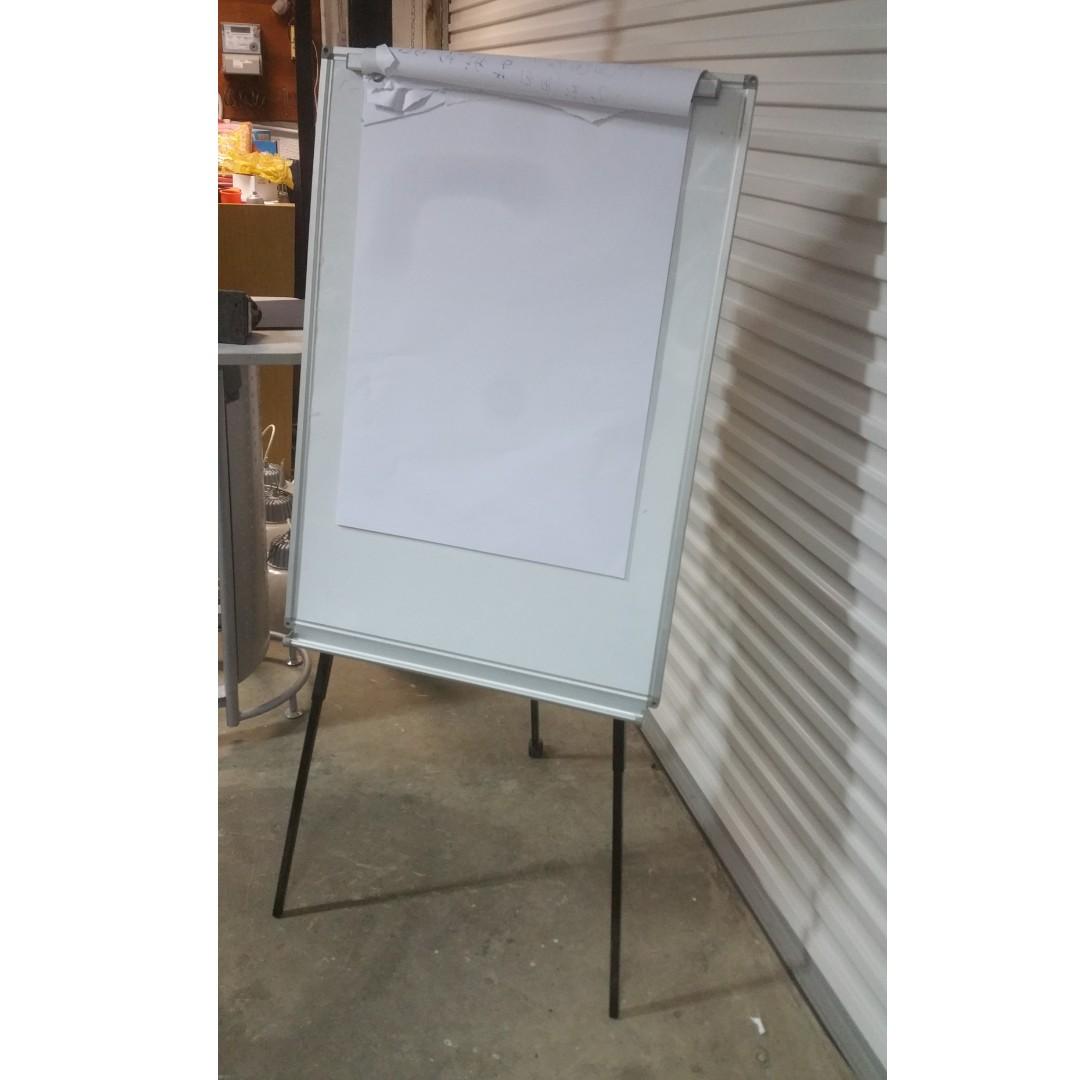 Flip Chart White Board Stand (Adjustable Height), Hobbies & Toys ...