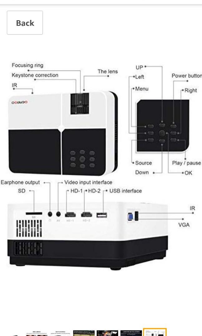 Geargo Fullhd Projector Tv Home Appliances Tv Entertainment