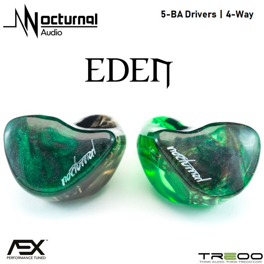 NocturnaL Audio Eden 5-Driver Custom In-Ear Monitors (CIEM), Audio ...