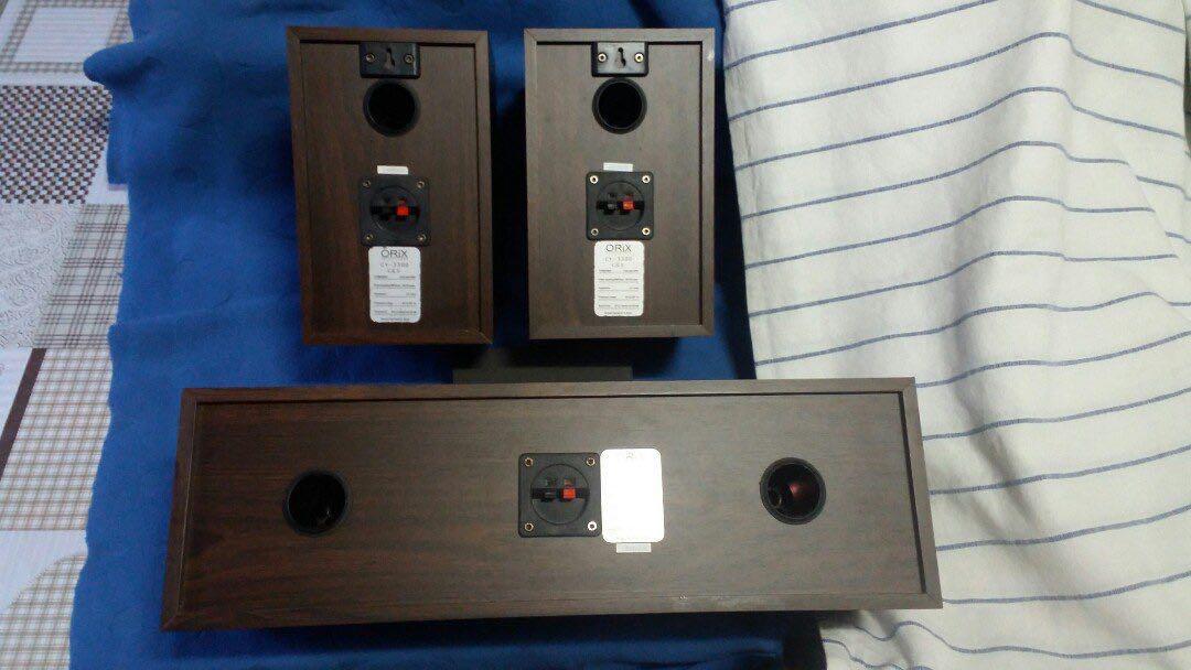 ORiX 1 pair Bookshelf Speaker plus 1 Centre Speaker, Electronics ...