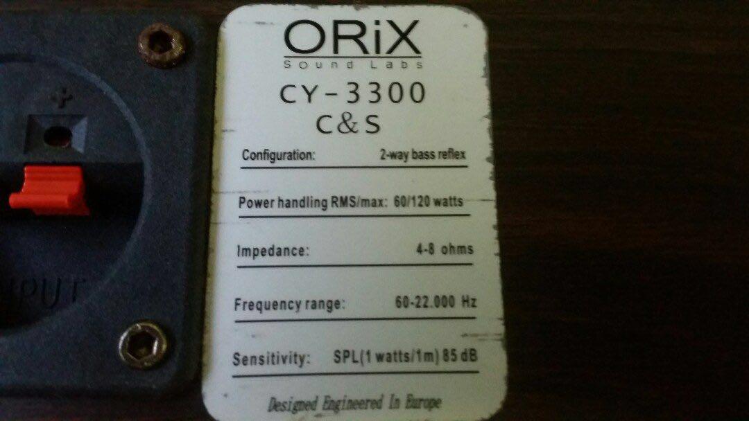 ORiX 1 pair Bookshelf Speaker plus 1 Centre Speaker, Electronics ...