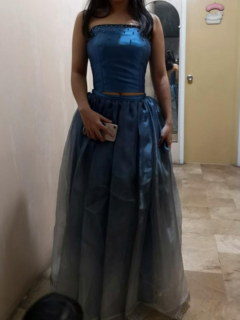 ON SALE!!! Preloved Prom x Debut x Guest Wedding Gown x 2 Piece Dress x ...