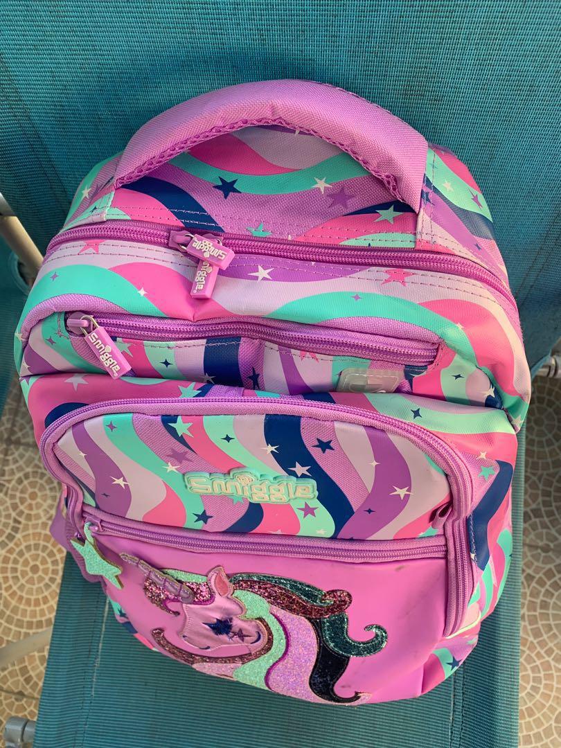 Smiggle unicorn backpack, Babies & Kids, Going Out, Diaper Bags ...