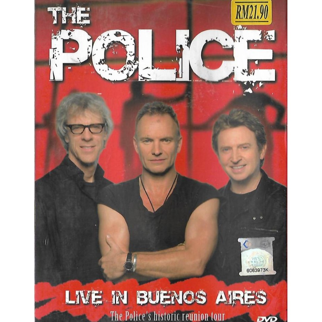 The Police Live In Buenos Aires Historic Reunion Tour DVD, Hobbies ...