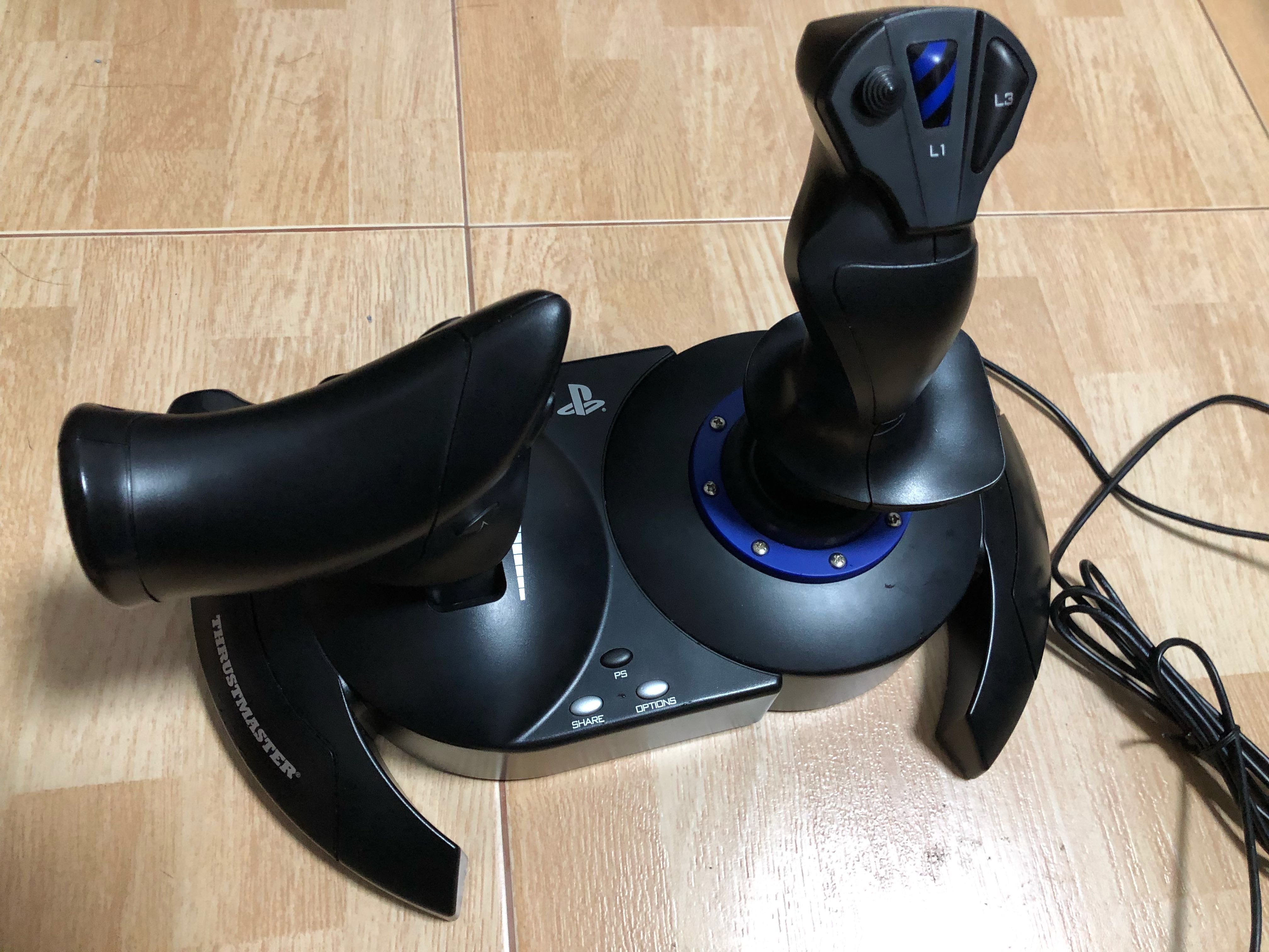 Thrustmaster T.Flight Hotas 4 flight stick for PS4 & PC, Video Gaming ...