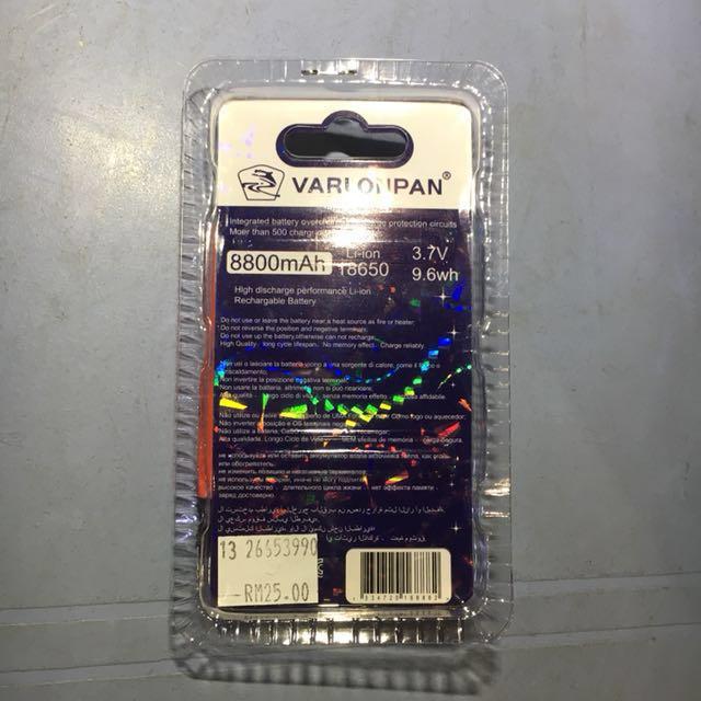 Varlonpan 18650 Rechargeable Battery, Mobile Phones & Gadgets, Mobile ...