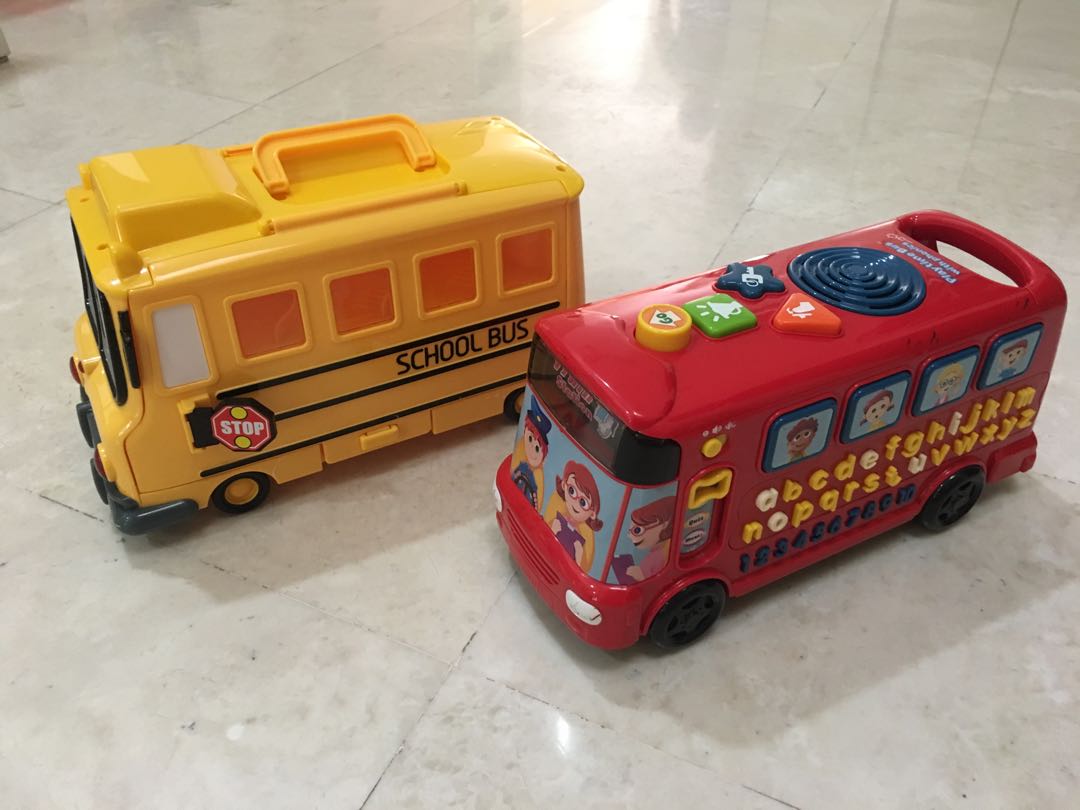 Vtec bus and yellow bus, Babies & Kids, Infant Playtime on Carousell