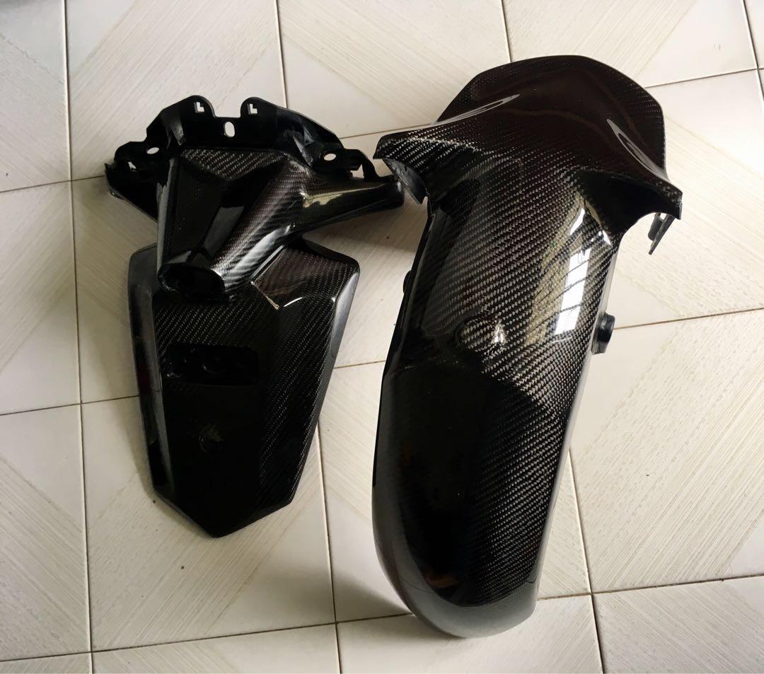 Xmax 300 Carbon kevlar front fender and rear mudguard, Motorcycles ...