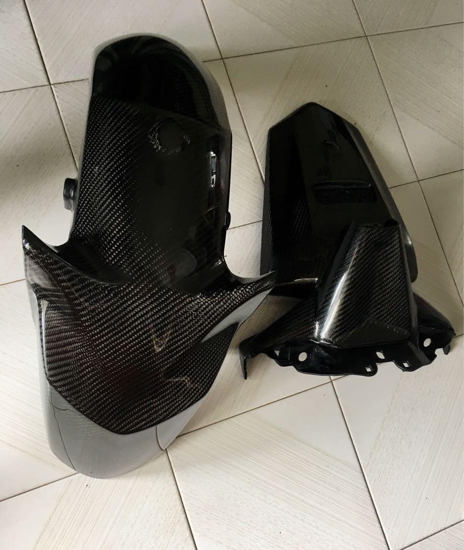 Xmax 300 Carbon kevlar front fender and rear mudguard, Motorcycles ...