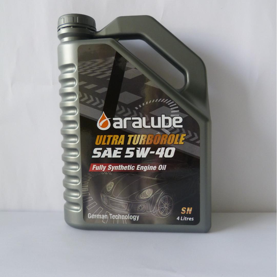 Aralube Ultra Turborole Fully Synthetic 5W-40 Engine Oil (4L), Auto ...