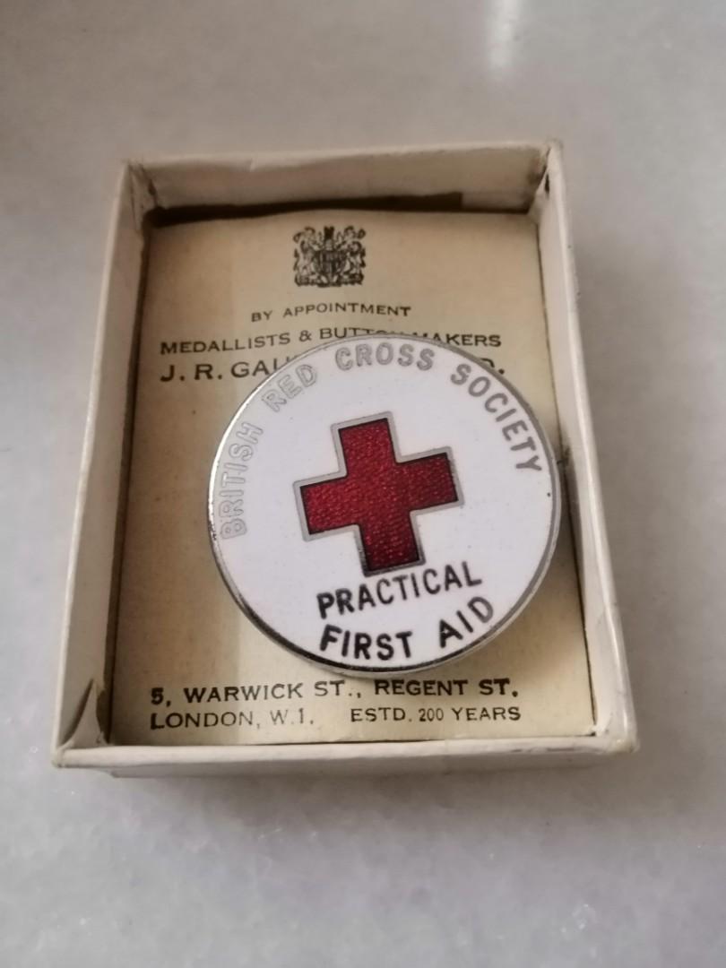 British Red Cross Society Practical First Aid Badge, Hobbies & Toys ...