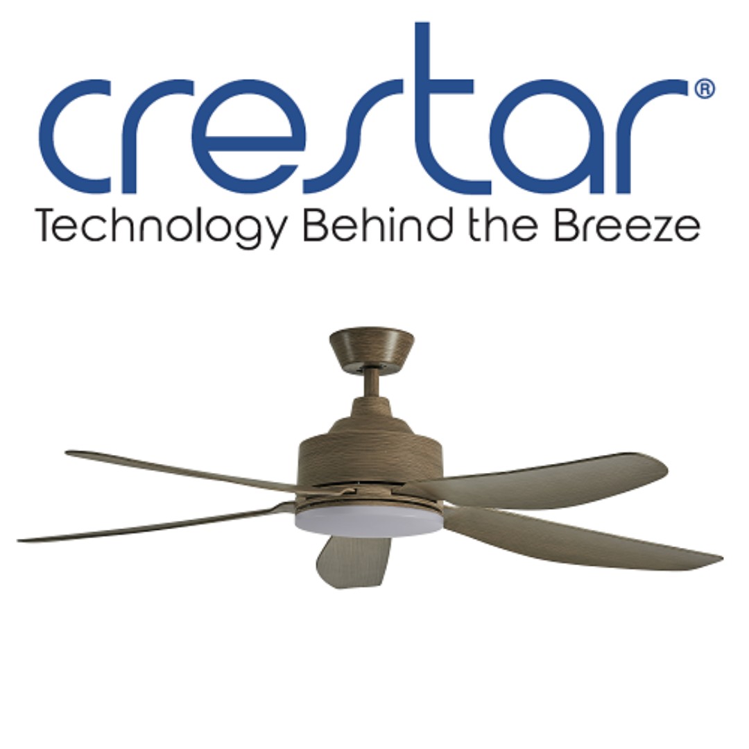 CRESTAR AIRIS 56 INCH 5 BLADE CEILING FAN WITH LED LIGHT AND REMOTE ...