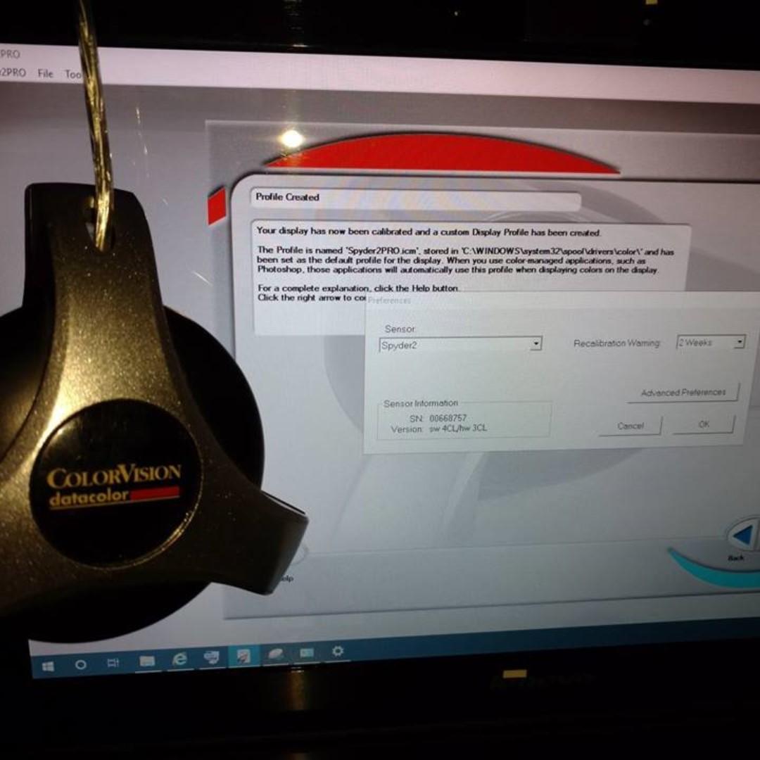 Datacolor Spyder 2 Pro Professional Monitor Calibration System ...