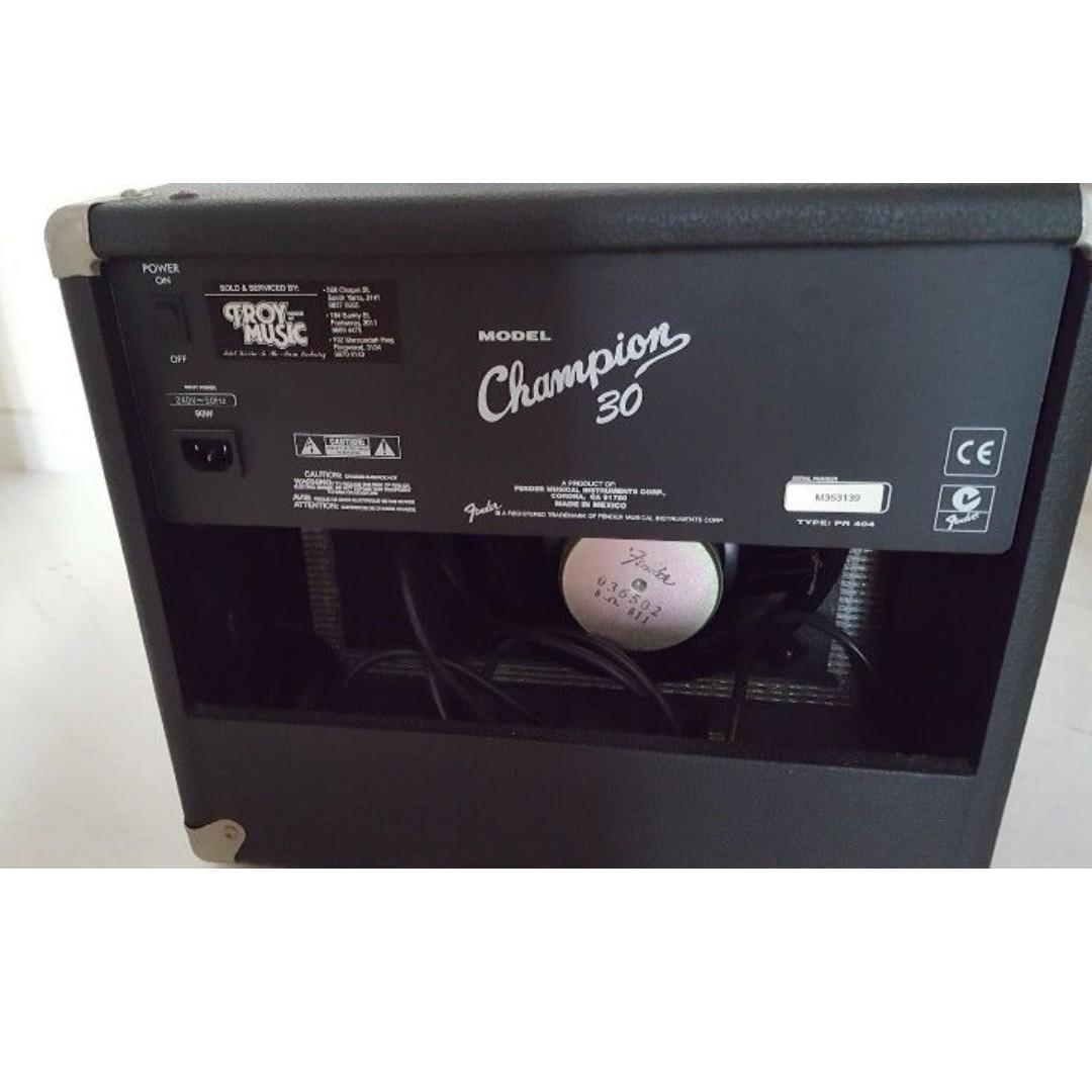 Fender Champion 30 Guitar Amp, Hobbies & Toys, Music & Media, Music ...