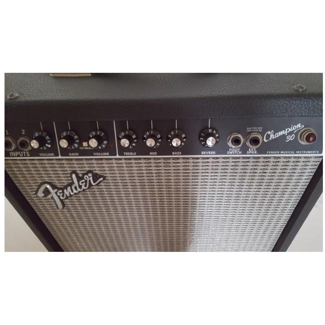 Fender Champion 30 Guitar Amp, Hobbies & Toys, Music & Media, Music ...