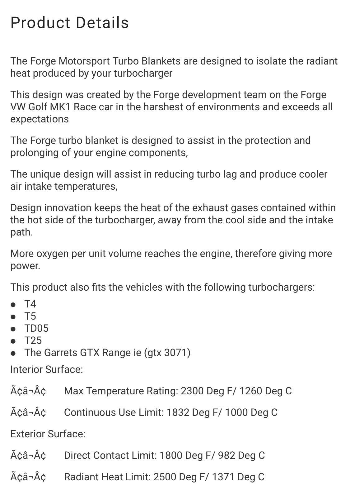 Forge turbo blanket, Car Accessories, Accessories on Carousell