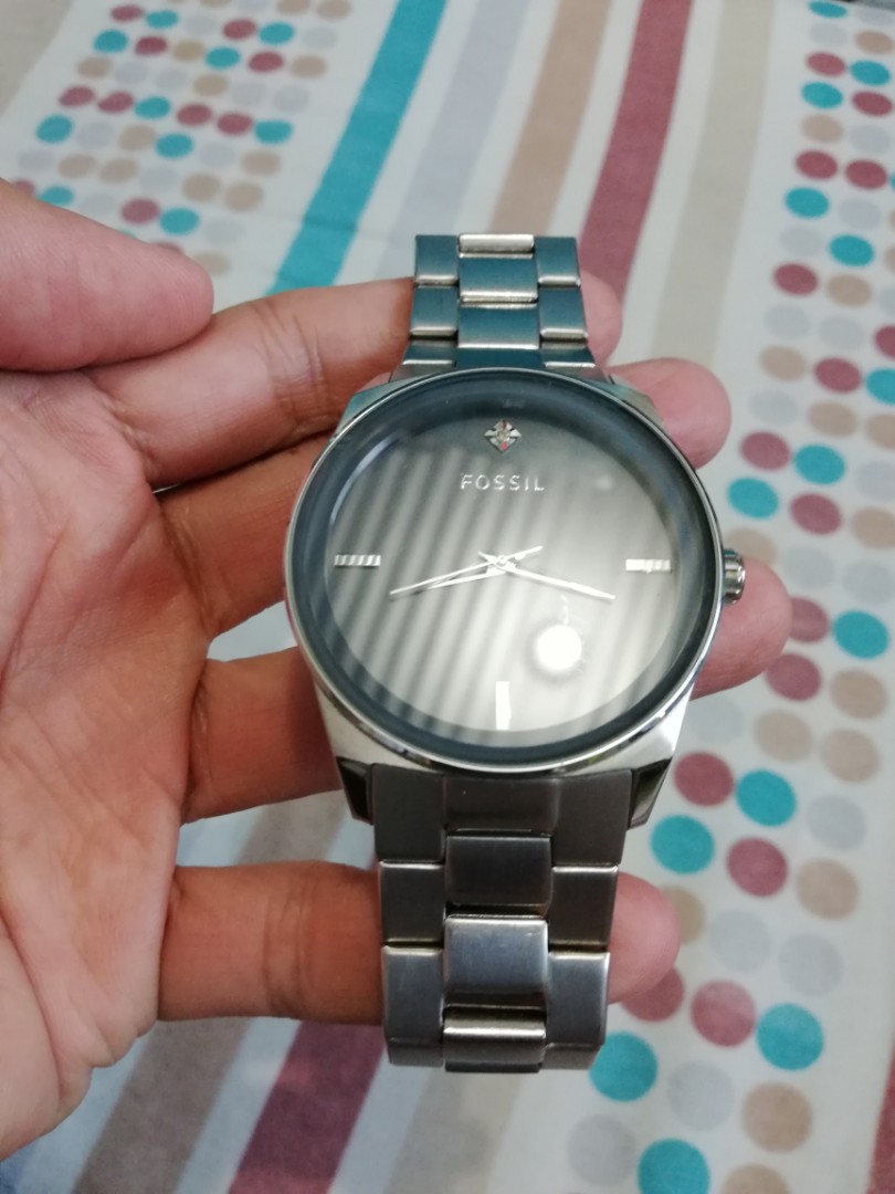 fossil watch fs4481 stainless steel quartz watch, Men's Fashion, Watches & Accessories, Watches ...