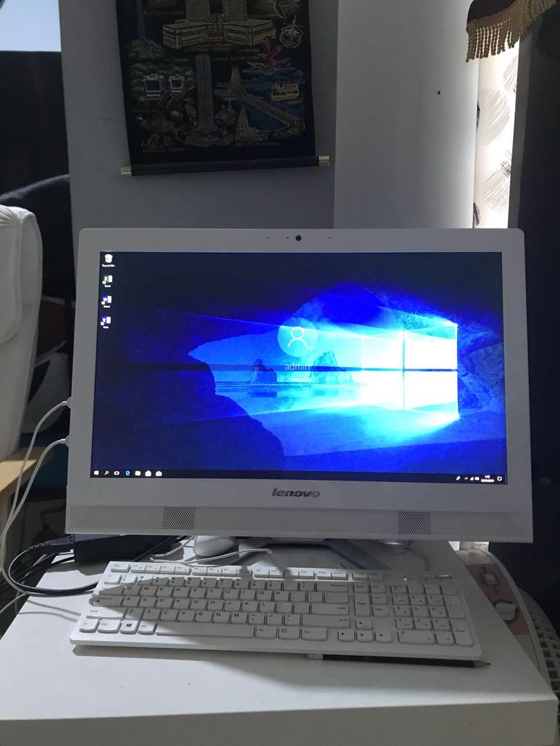 Lenovo Desktop All in One Pentium Core i3-4005U CPU @1.70ghz, Elektronik, Komputer, Desktop di ...