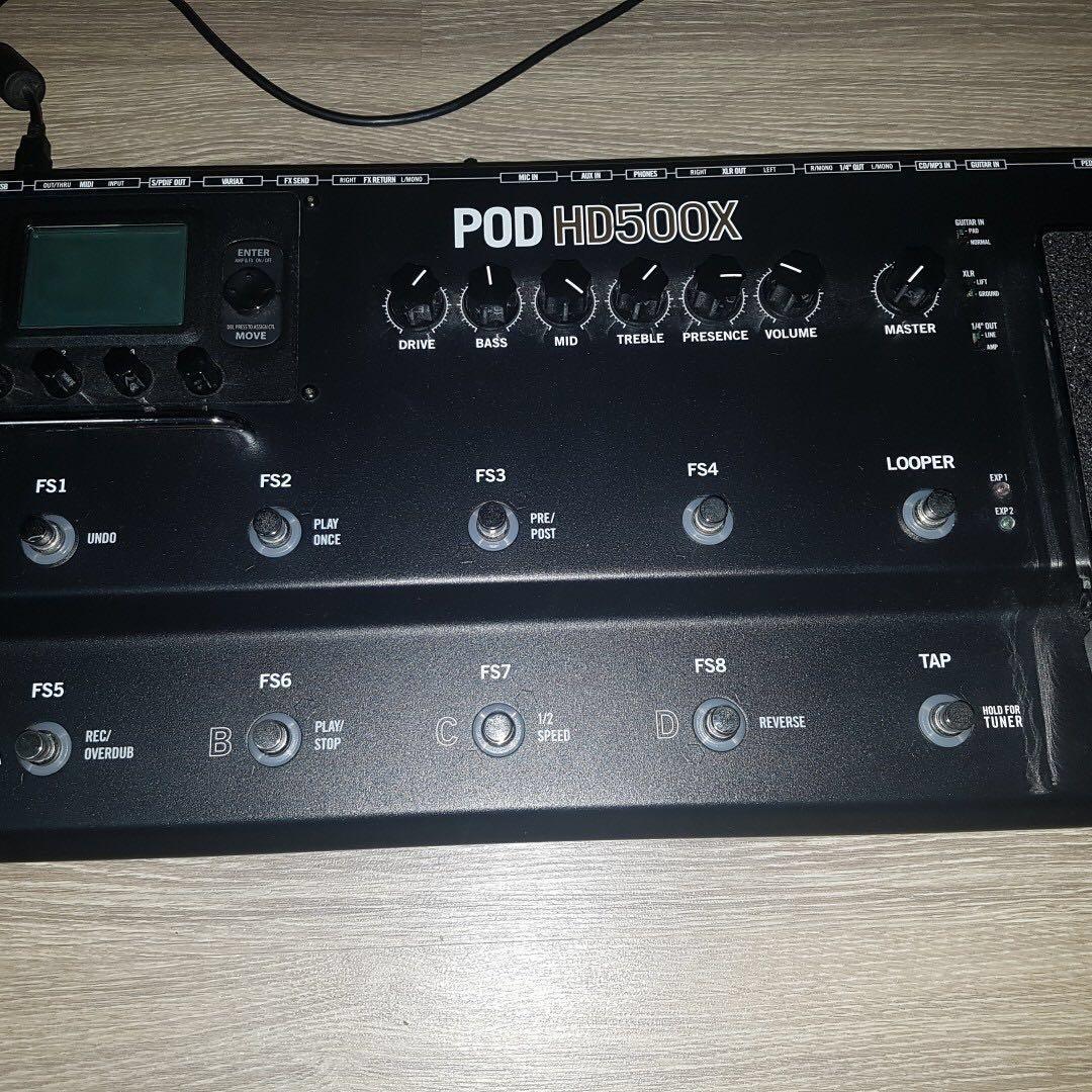 Line 6 HD POD500X Multi Effect Processor, Hobbies & Toys, Music & Media ...