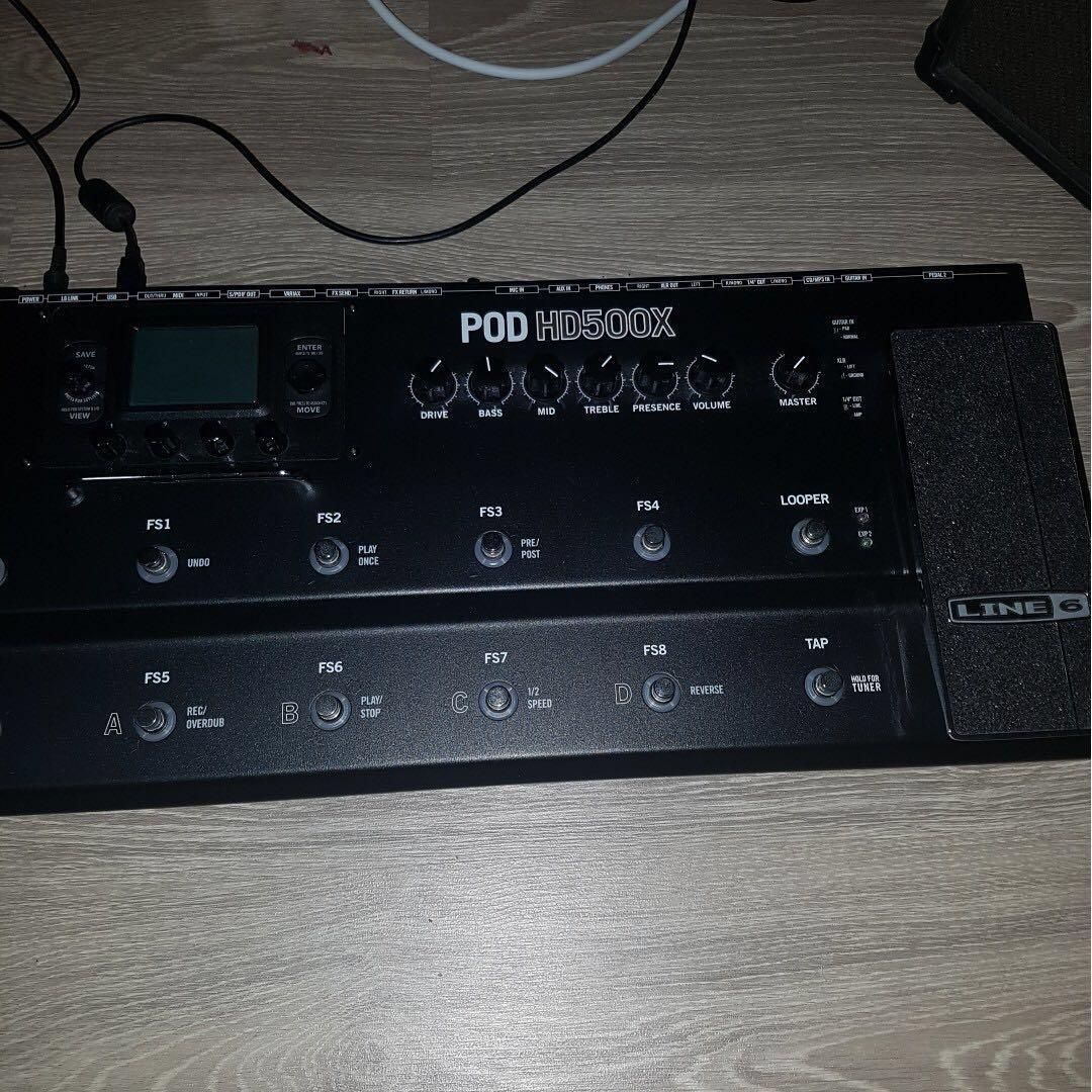 Line 6 HD POD500X Multi Effect Processor, Hobbies & Toys, Music & Media ...