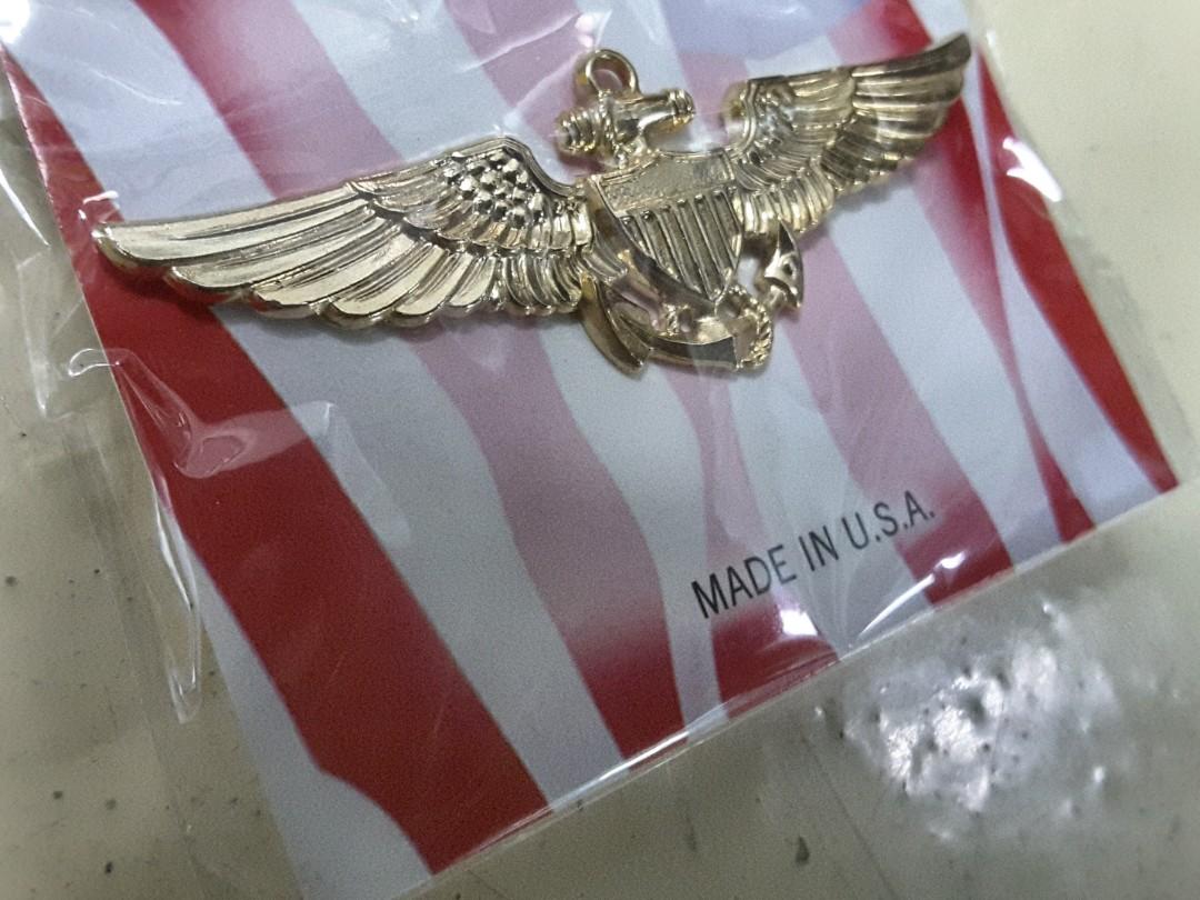 Naval Aviation badge usmc usn us army usaf military, Hobbies & Toys ...