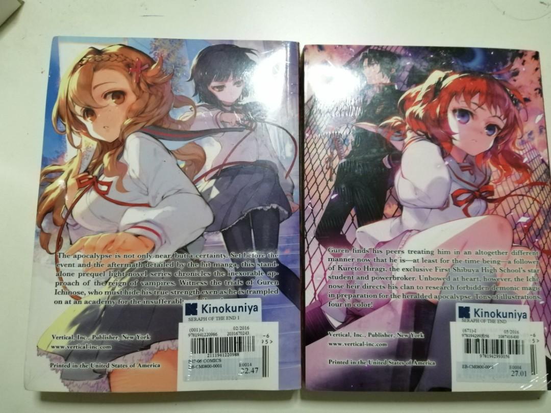 Owari no Seraph novel (Ichinose Guren), Entertainment, J-pop on Carousell