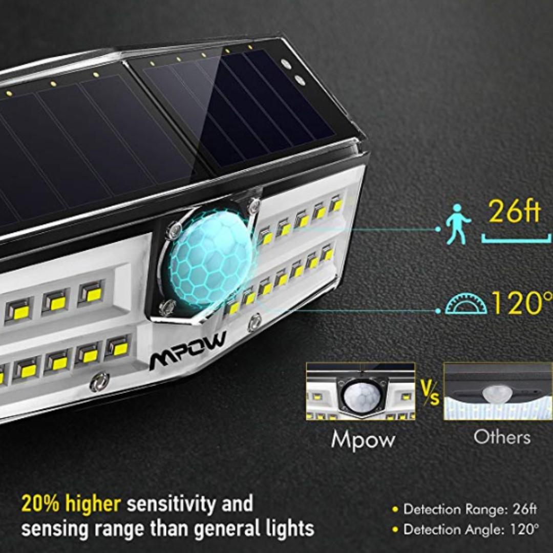 P15 Mpow 30 LED Solar Lights, Brightness Equals to 46 LEDs from Other ...
