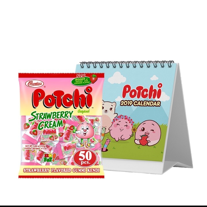 Potchi bundle pack (50 pcs candies + calendar), Food & Drinks, Gift ...