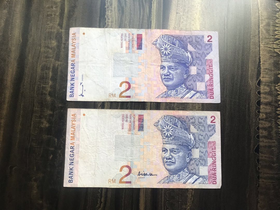 Set of Malaysia Old RM 2 Ringgit Paper Banknotes Rare, Hobbies & Toys ...