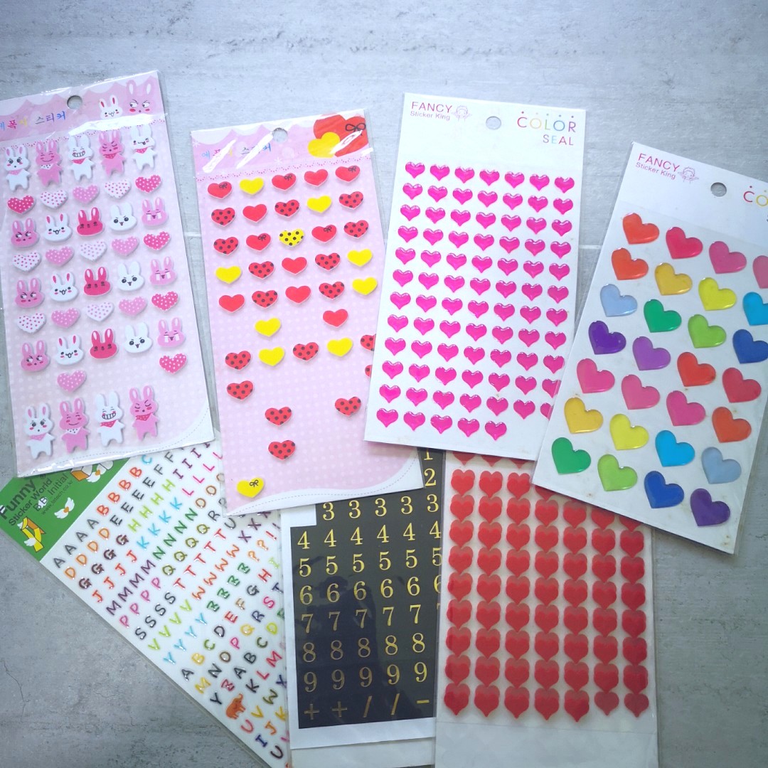 Various craft stickers - 3D foam, alphabets, numbers etc, Hobbies ...
