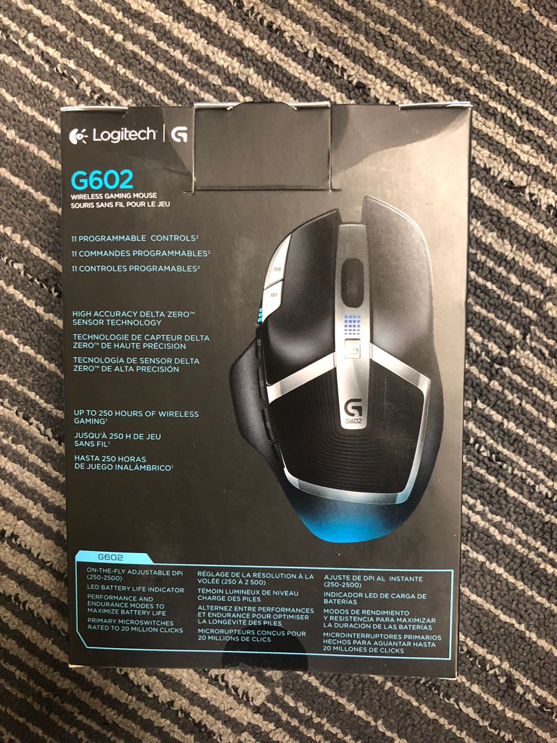羅技 Logitech G602 無線遊戲滑鼠 Gaming Mouse, 電腦＆科技, 電腦周邊及配件, 電腦滑鼠及相關產品 - Carousell