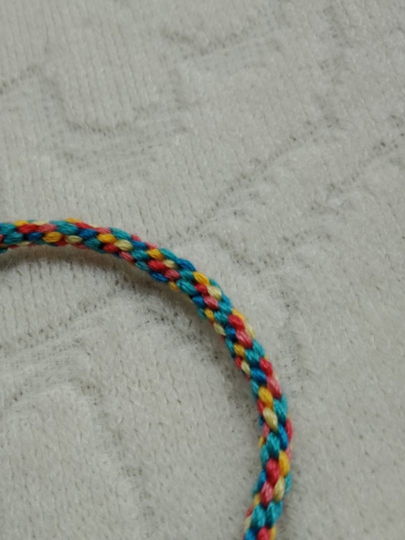 Braided cord bracelet (kumihimo), Hobbies & Toys, Stationery & Craft ...