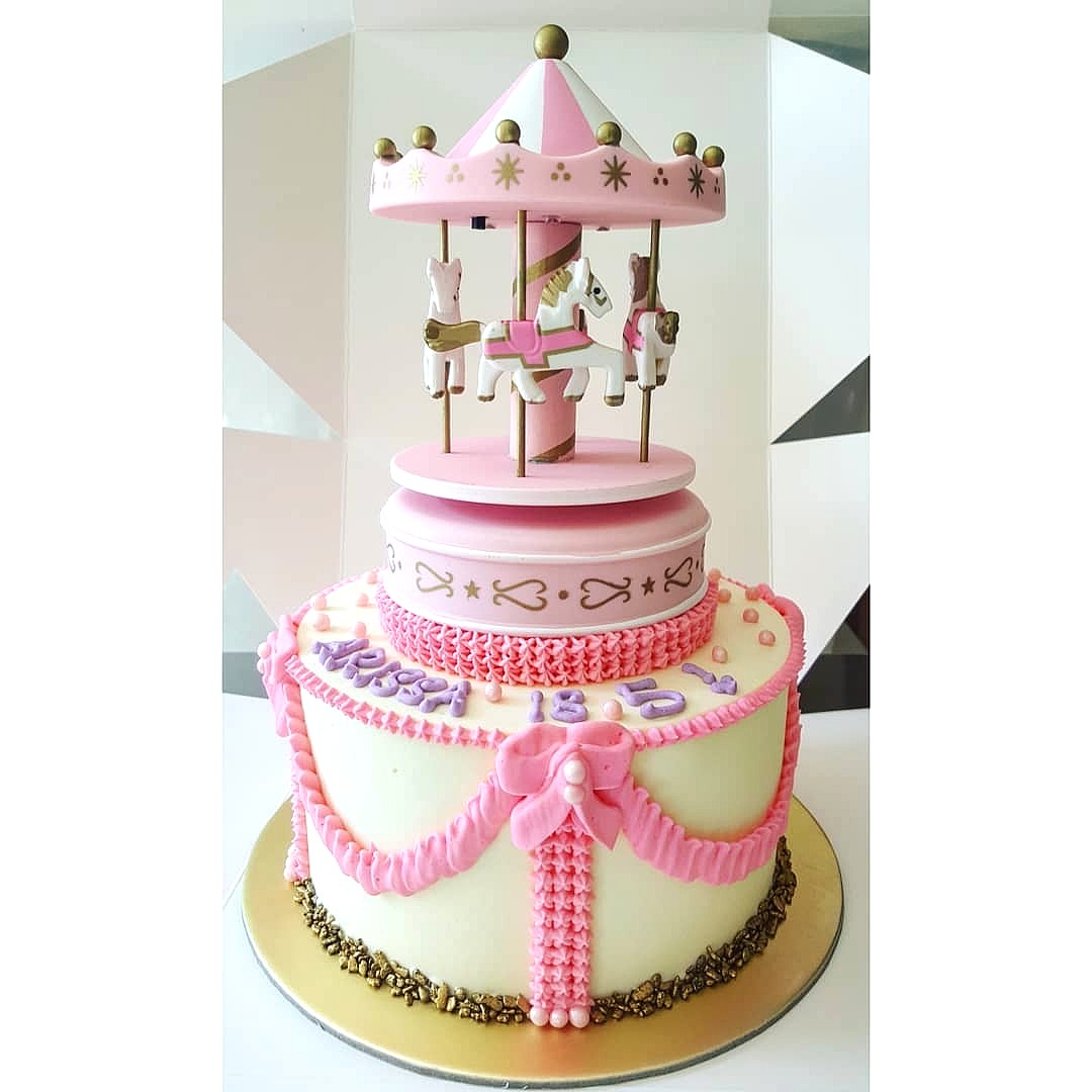 Carousel Theme Cake, Food & Drinks, Homemade Bakes on Carousell
