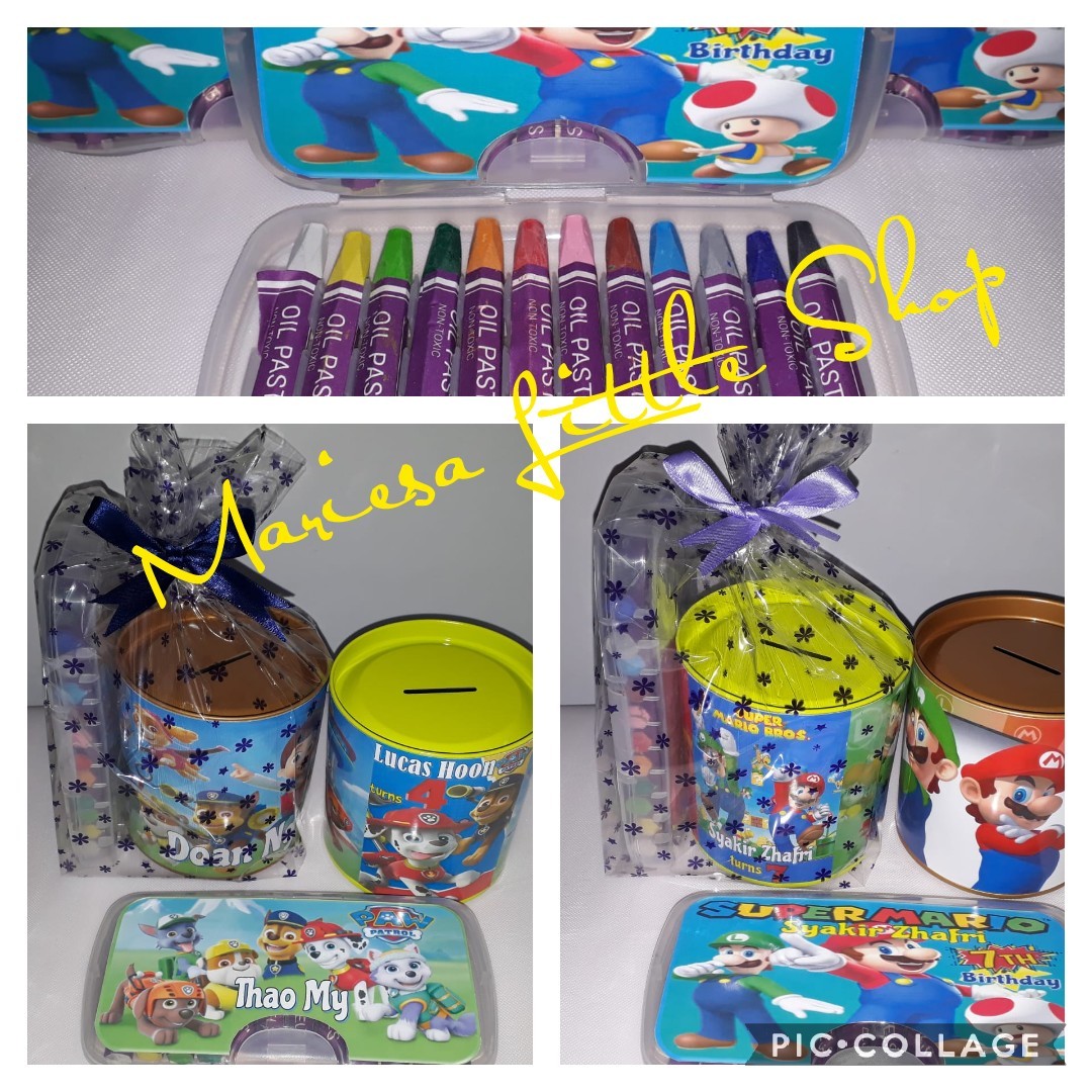 Customised Paw Patrol / Super Mario Brothers Theme Goodie Bag, Hobbies ...
