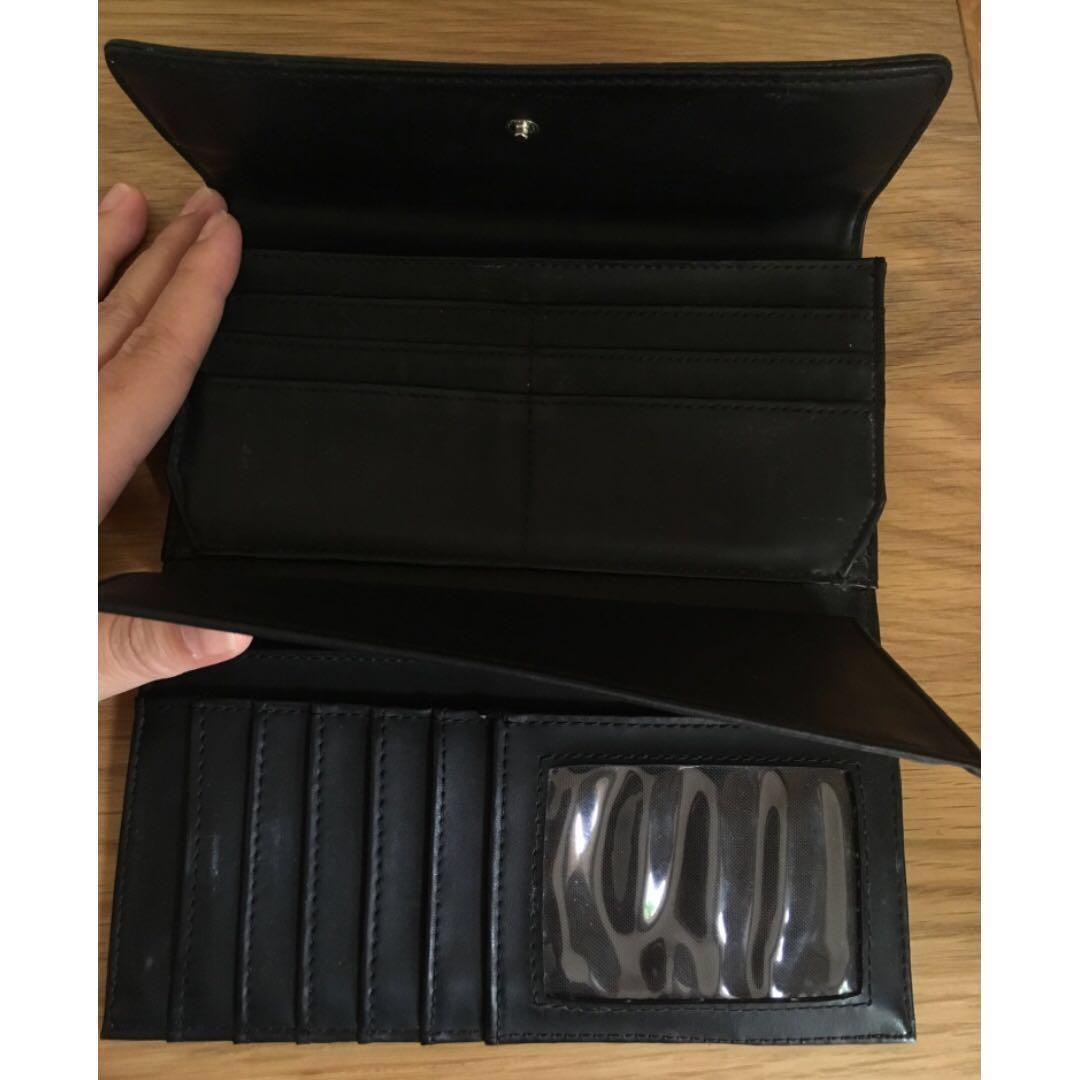 Esprit long black wallet from the 1990s, Women's Fashion, Bags ...